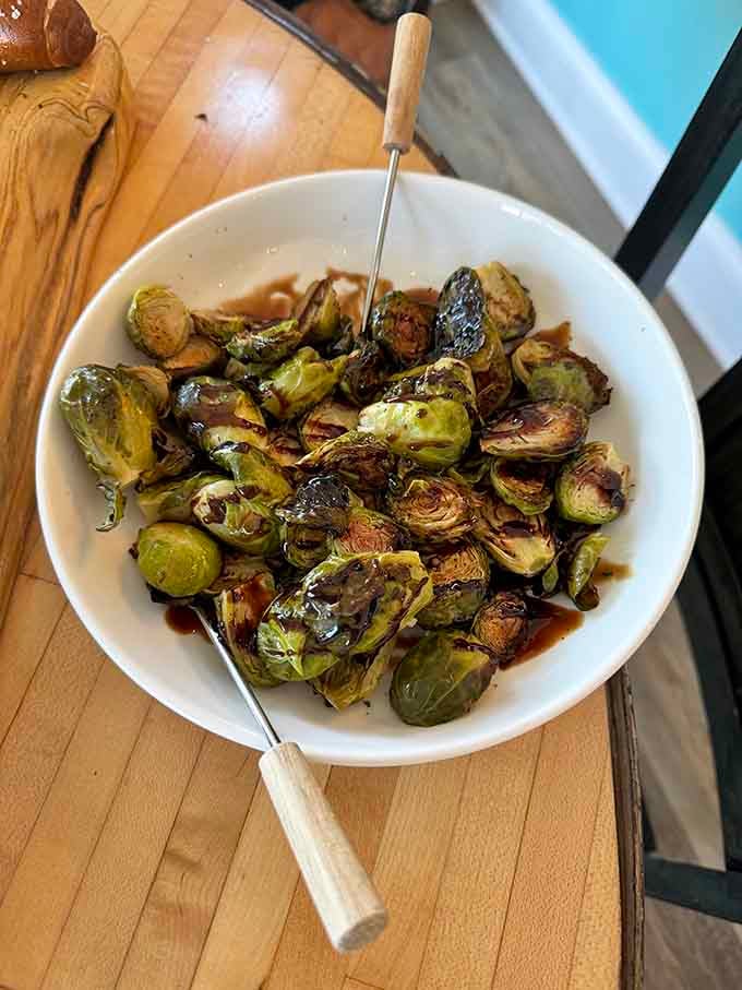 Brussels sprouts glazed to caramelized perfection&mdash;even the vegetable skeptics in your life will want seconds of these.