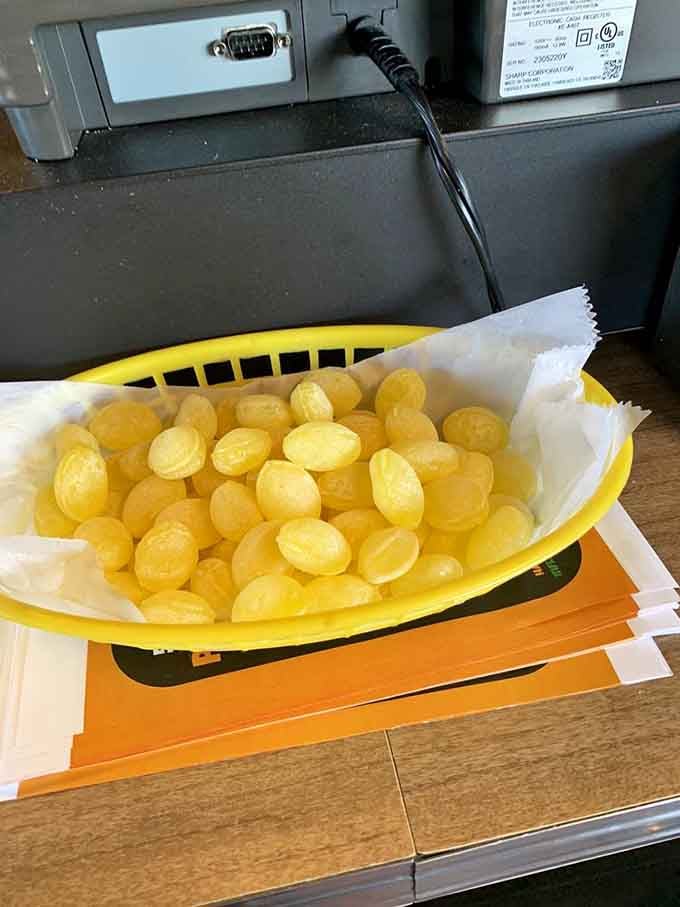 Lemon drops that are basically little pillows of citrus-flavored joy, because this place thinks of everything.