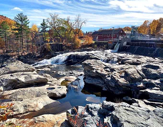 Shelburne Falls' glacial potholes are nature's own sculpture garden, carved by patient water over thousands of years.