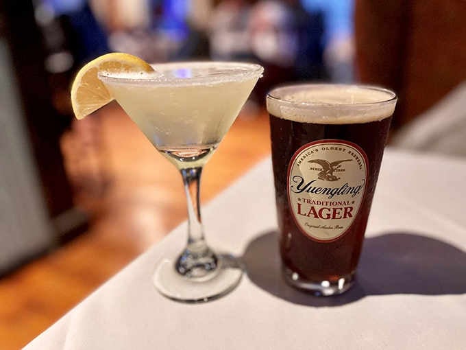 A proper cocktail and craft beer pairing, because even revolutionaries knew the importance of good beverages.