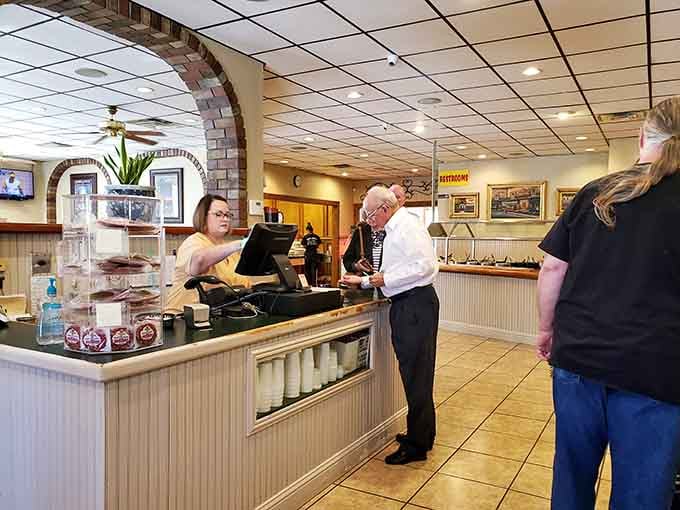 The counter where dreams begin and belt notches go to die, but in the most delicious way possible.