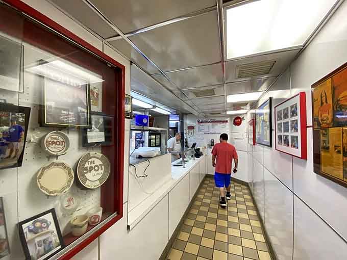 The ordering counter where dreams become reality and hungry people become very happy, well-fed people indeed.