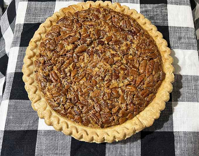 That pecan pie crust looks like it could make grown adults weep tears of pure, sugary joy.