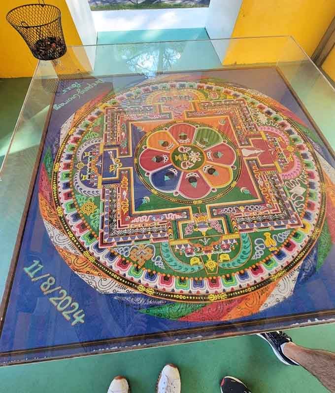 Preserved sand mandalas demonstrate the painstaking artistry of Tibetan Buddhist traditions in ways that photographs barely capture adequately.
