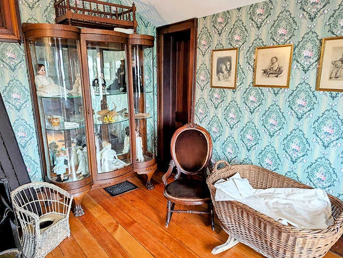 Every corner reveals another carefully curated vignette of life when "more is more" was the decorating philosophy.