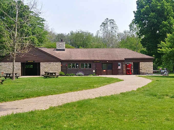 The nature center: where learning about the outdoors happens comfortably indoors with air conditioning.