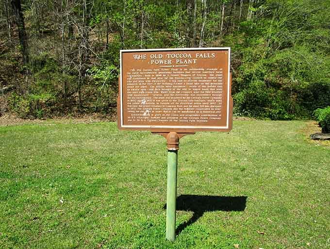 Historical markers tell the story of this place, adding context to the natural beauty surrounding you.