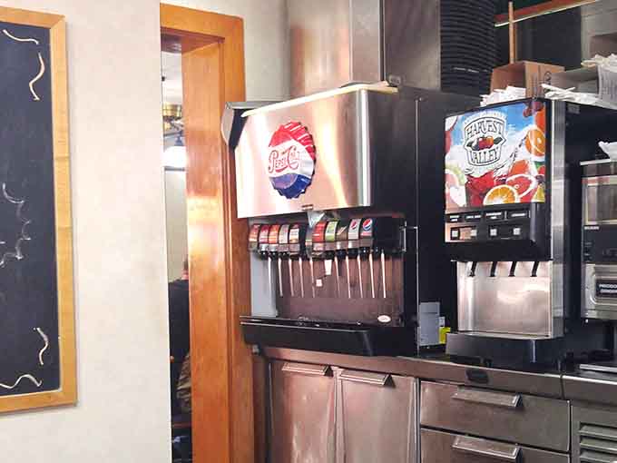 Pepsi products on tap because some breakfast decisions are easier than choosing between pancakes and French toast.