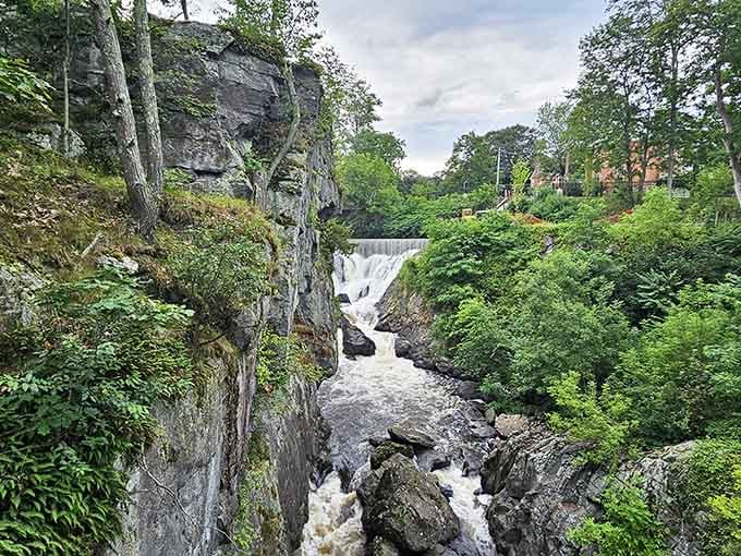 Multiple tiers of falling water create a symphony of sound that beats any meditation app hands down.