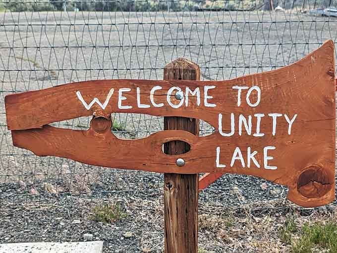 That hand-carved welcome sign sets the tone: this place is friendly, unpretentious, and genuinely happy you're here.