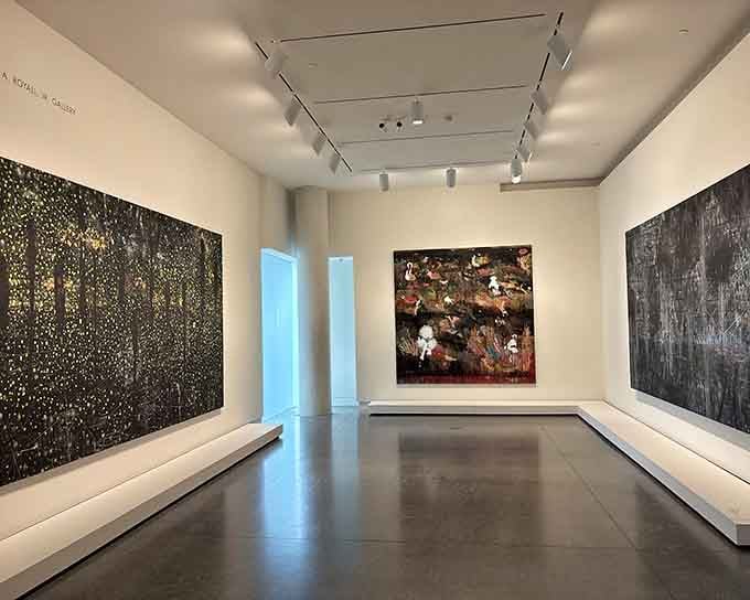 Gallery spaces designed to let the art breathe, which is more consideration than most of us get in traffic.