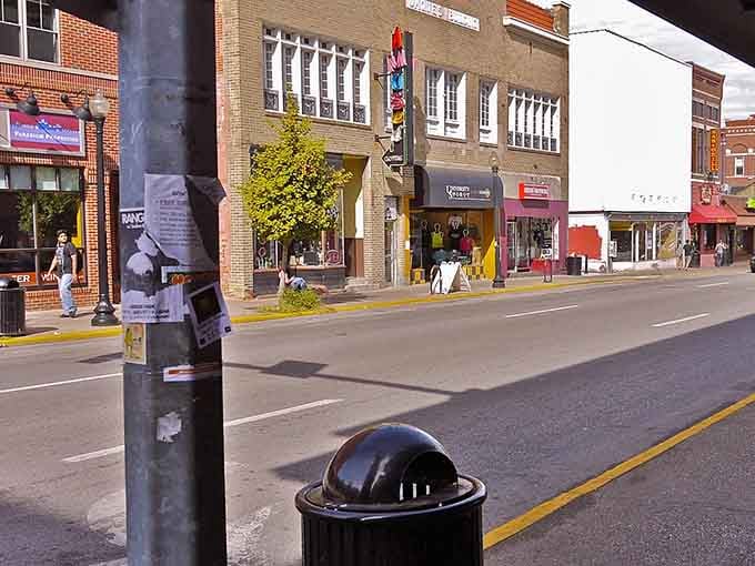 These storefronts showcase the eclectic mix of shops that make exploring West Lafayette's streets genuinely rewarding.