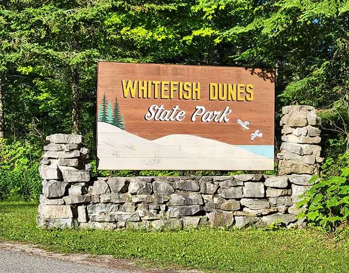 Welcome to paradise, Wisconsin style, where the dunes are tall and the water is impossibly blue.