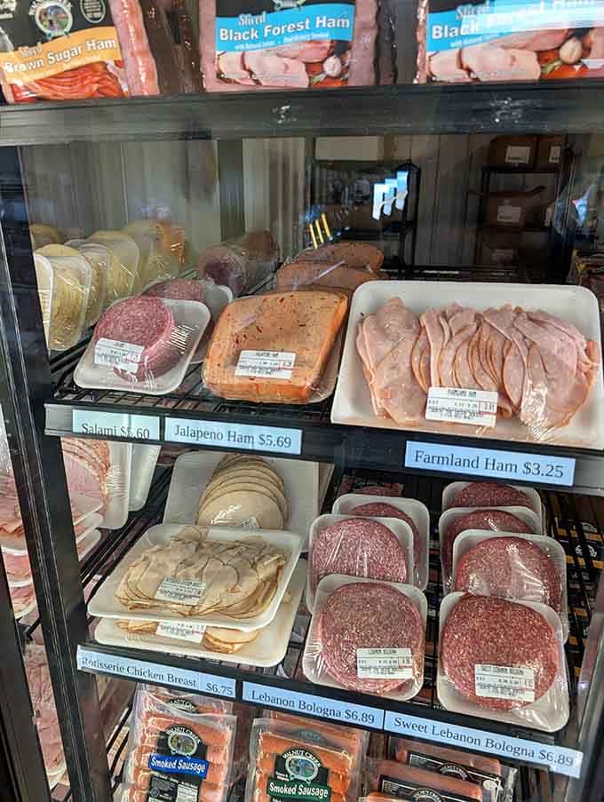 Other refrigerated products like turkey, ham, sausage and meats you know customers are stocking up for the long haul home.