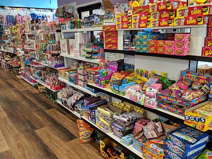 Candy aisles so well-stocked they make regular grocery stores look like they're not even trying to compete.