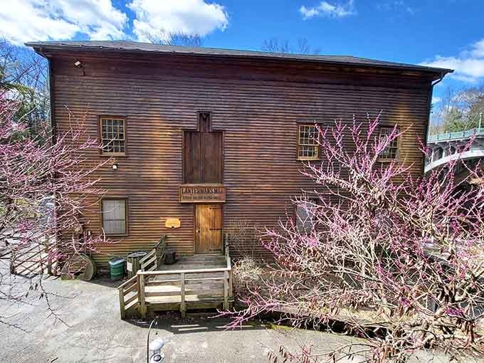 Lanterman's Mill stands as a picturesque reminder that some things improve with age, like wine and property values.
