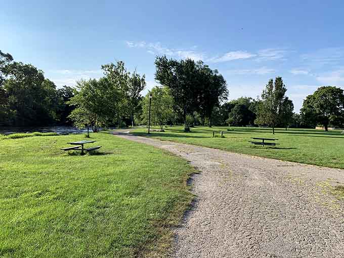 Riverside Park offers green space where you can actually hear yourself think without honking horns interrupting.