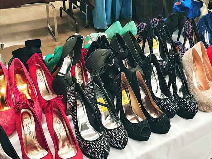 Designer sandals at thrift store prices make your feet happy and your wallet even happier today.