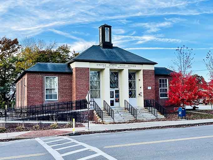 That charming post office with its cupola proves small-town architecture still has big-city style and character to spare.