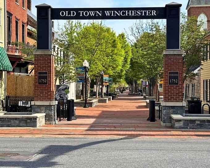 That Old Town Winchester archway welcomes you like the opening credits to your favorite classic TV show.
