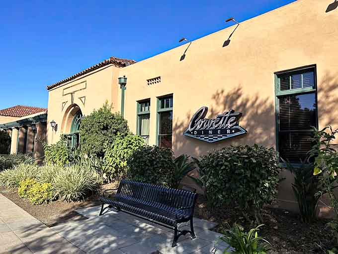 Spanish-style architecture meets classic American nostalgia in this charming building that celebrates simpler times beautifully.