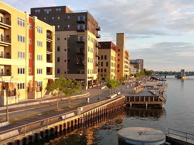 Waterfront views that come standard with living here, no premium membership or special access fees required ever.