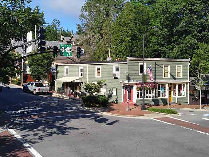 Corner buildings house businesses where the owners still remember when their grandparents ran the same establishments decades ago.
