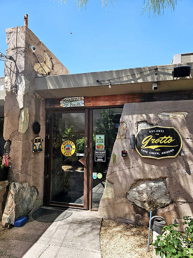 Those artistic stone walls and quirky decorations show someone built this place with serious personality and heart.