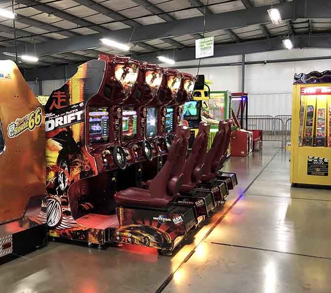 Step into the fun at these classic arcade games, where bright lights and racing seats offer an exciting local adventure.