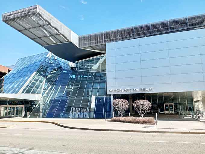The Akron Art Museum's bold contemporary design announces that this city takes culture seriously, refreshingly so really.