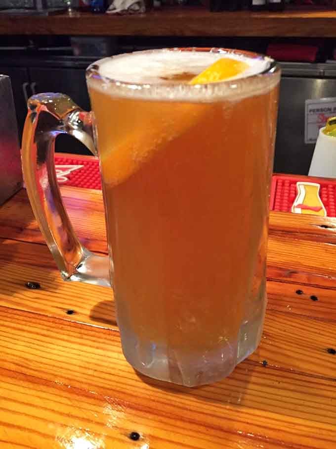 That frosty beer with citrus looks refreshing enough to make you forget Alabama summers exist for a moment.