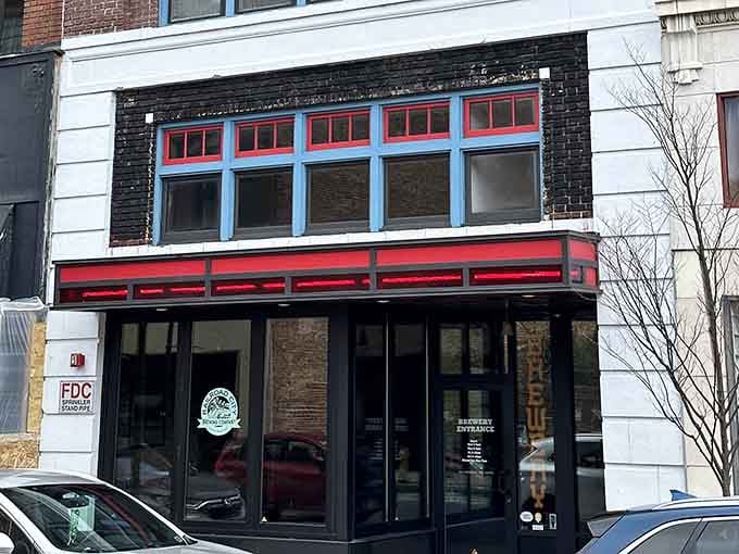 Railroad City Brewing Company occupies a historic storefront because even craft beer tastes better with actual history.