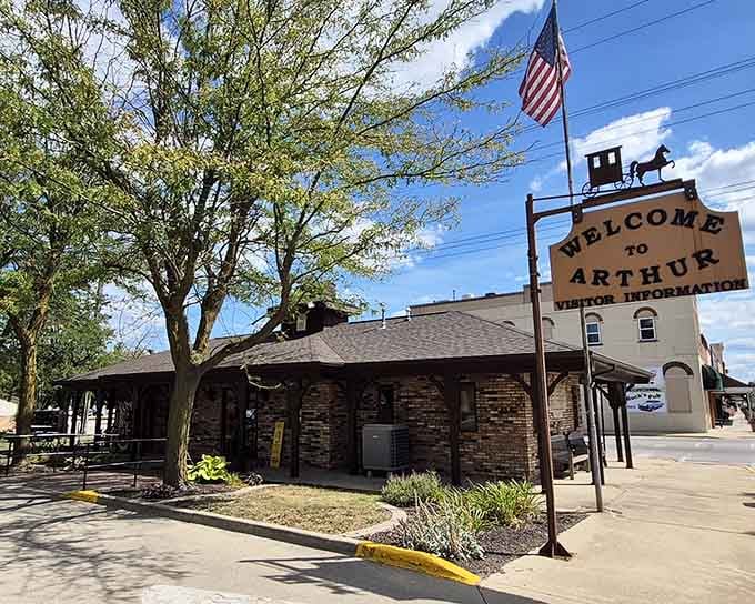 The visitor center welcomes travelers with information and friendly advice, your first stop for navigating Arthur's many attractions.