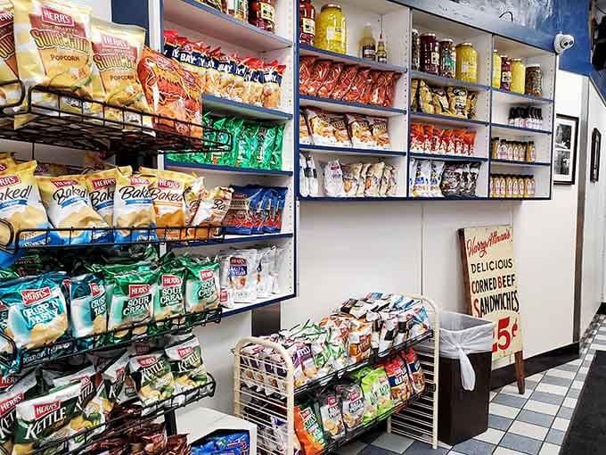 Shelves stocked with everything you need to recreate the magic at home, though yours won't taste quite the same.