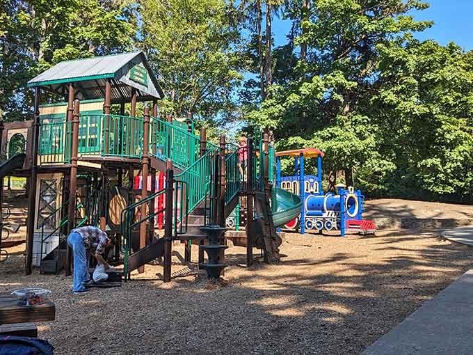 Yes, there's a playground&mdash;because even botanical gardens know that kids need more than just pretty flowers to stay happy.