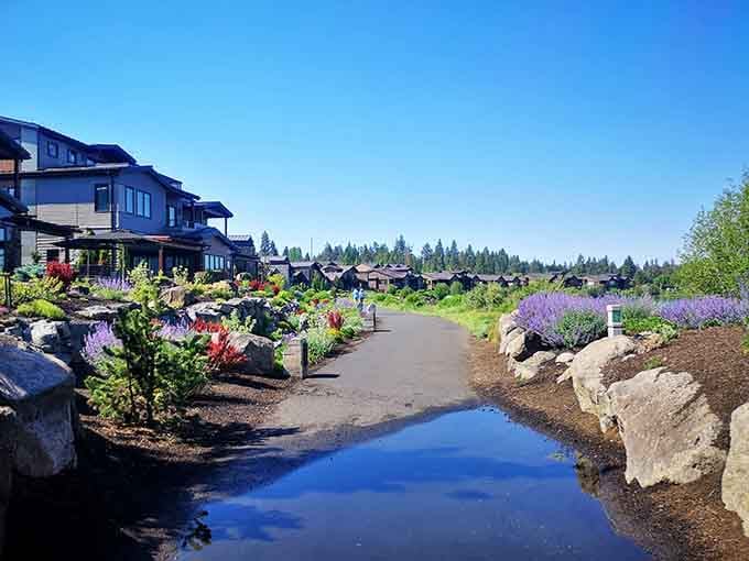 Walking paths that wind through town, proving you can have modern development without sacrificing natural beauty or charm.