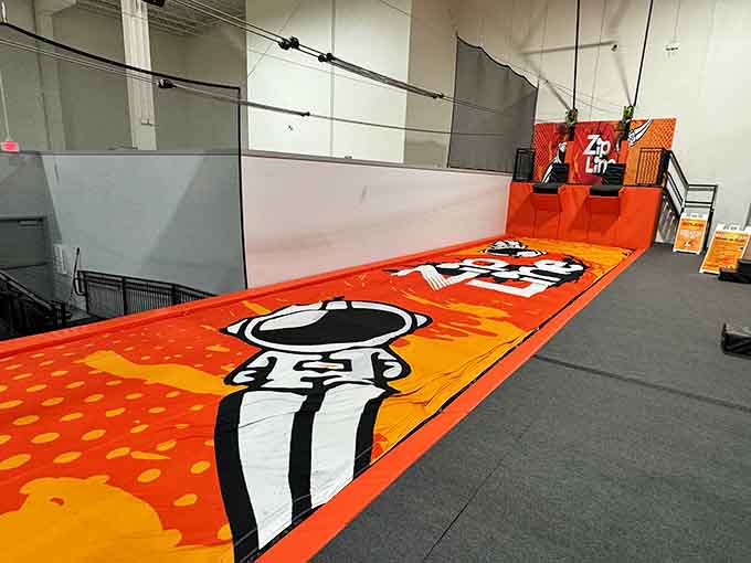 That yellow slide promises thrills, giggles, and the kind of joy that makes you forget about mortgage payments and grocery lists.