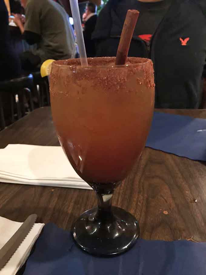 That sugared rim and peachy hue suggest this drink knows how to have a good time on a Friday night.