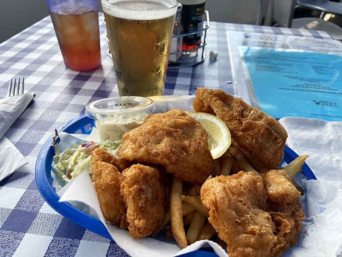 Golden fish and chips that prove sometimes the classics don't need improvement, just proper execution and tartar sauce. Photo credit: <a href="https://www.yelp.com/user_details?userid=6arNHQISCXX9L0WNqLoIBw" target="_blank" rel="noopener noreferrer">Greg W.</a>
