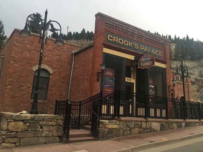 Crook's Palace stands ready to welcome visitors seeking their own version of striking it rich tonight.