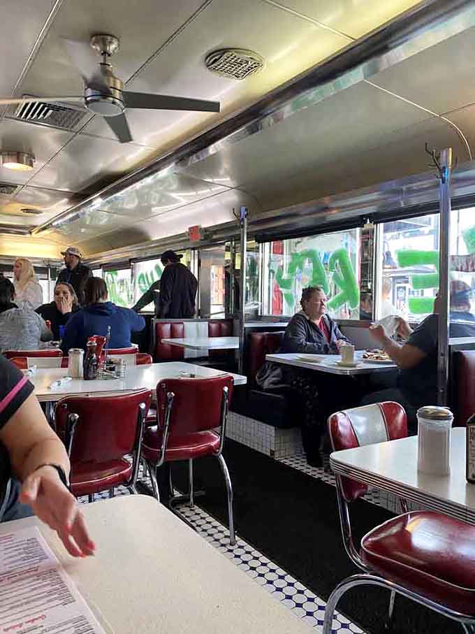 Real people enjoying real food in a real diner, the way breakfast was meant to be.