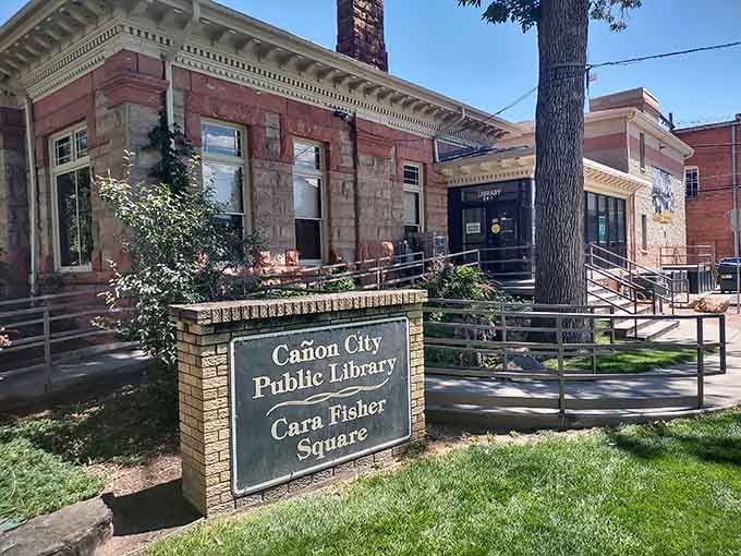 The public library sits ready to fuel minds, proving that retirement means more reading time, not less curiosity.