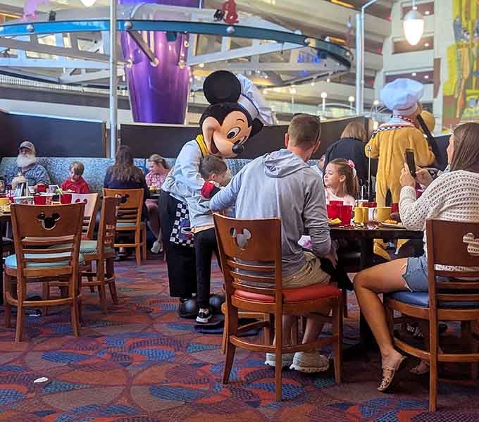 When Mickey stops by your table mid-meal, suddenly your scrambled eggs become part of a memory you'll treasure forever.
