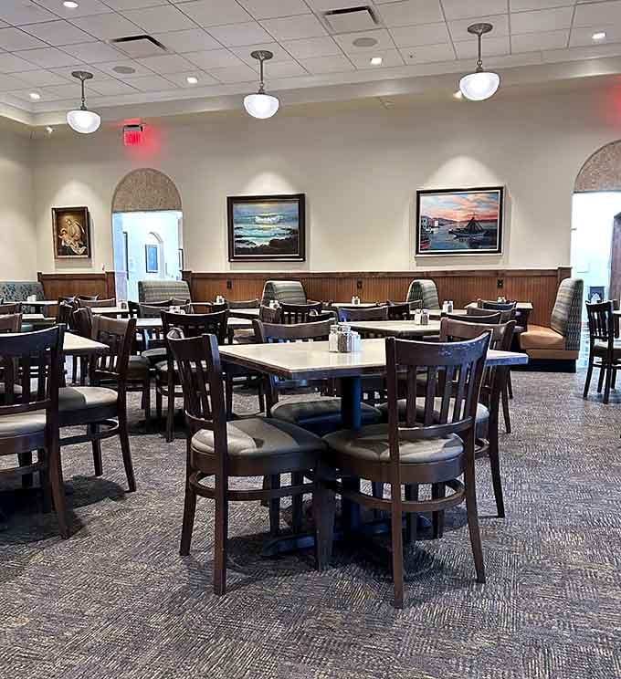 Clean, comfortable dining spaces where you can actually hear your dinner companions without shouting like you're at a rock concert.