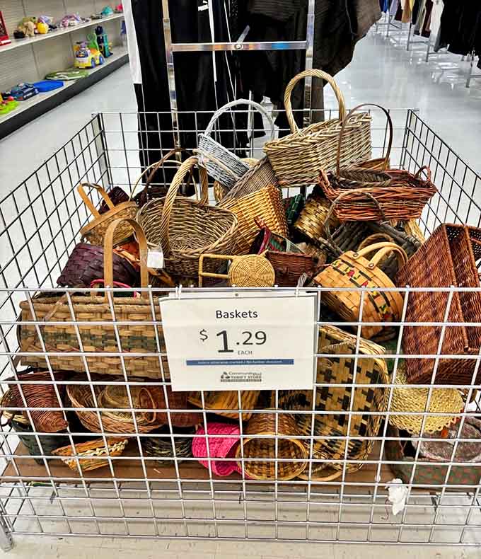 Baskets for a buck twenty-nine each? That's practically stealing, and your closets will never be the same.