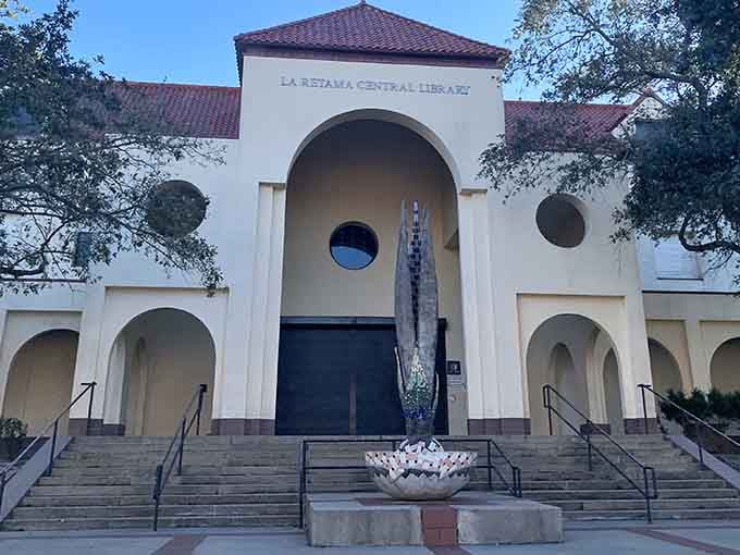 La Retama Central Library offers free air conditioning, books, and WiFi, the holy trinity of budget-friendly afternoons.