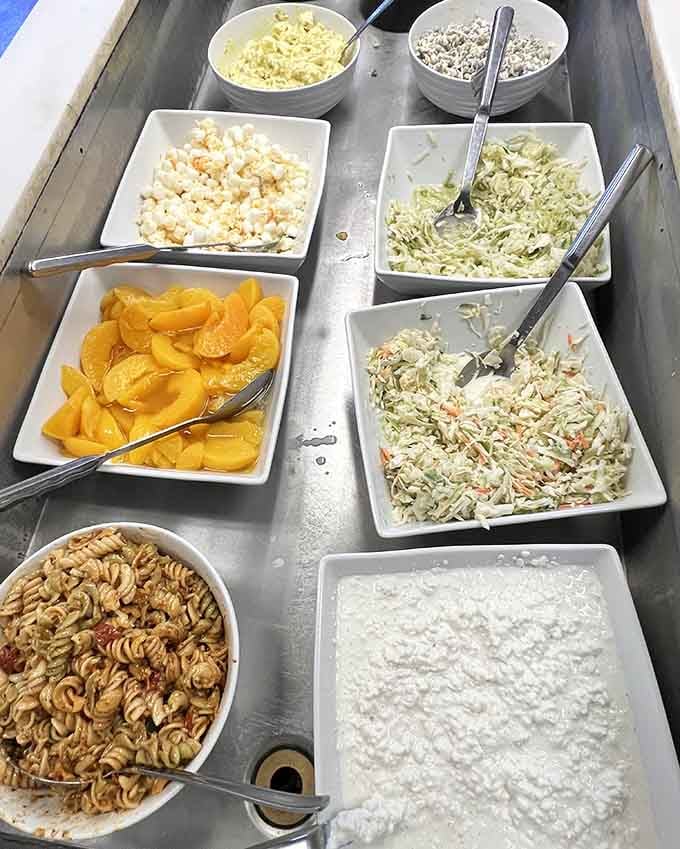 From peaches to coleslaw to cottage cheese, the cold bar has more variety than your cable package.