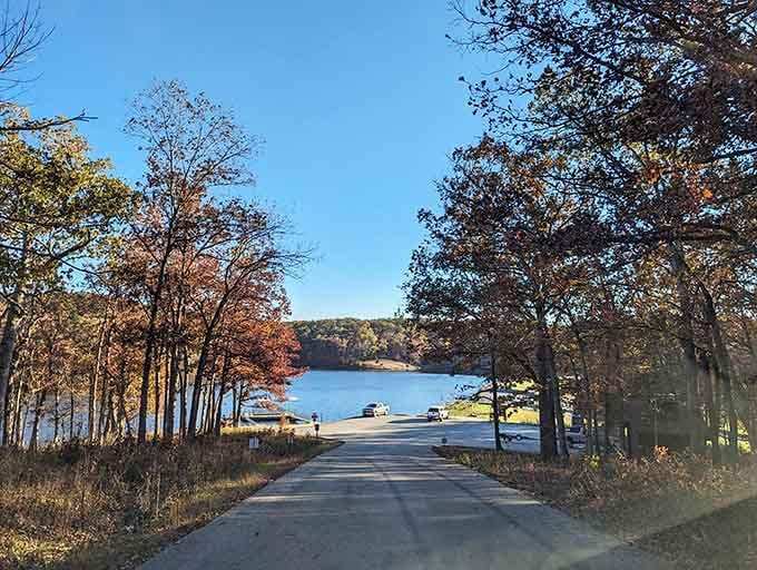 That moment when the road opens up to reveal the lake, and suddenly your commute feels like a distant memory.