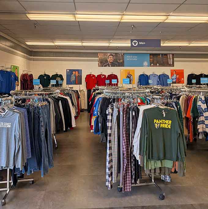 The men's section stretches wide with options, from casual everyday wear to those statement pieces you didn't know you needed.