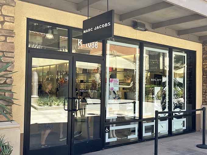 Marc Jacobs beckons with promises of designer style without the designer guilt when checking your bank account.